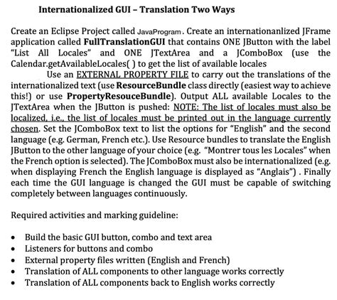 Solved Internationalized Gui Translation Two Ways Create