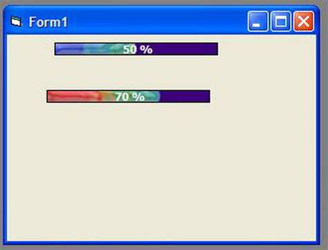 Visual Basic Vbnet Controles De 2 Progressbar En Couleur Relief Très Jolies Codes Sources