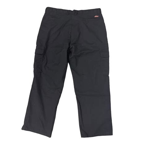 Vintage Dickies Trousers Black Dickies Cargo Depop