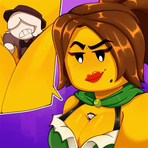 Rule 34 1boy 1girls Big Breasts Breasts Female Giantess Lego Lipstick