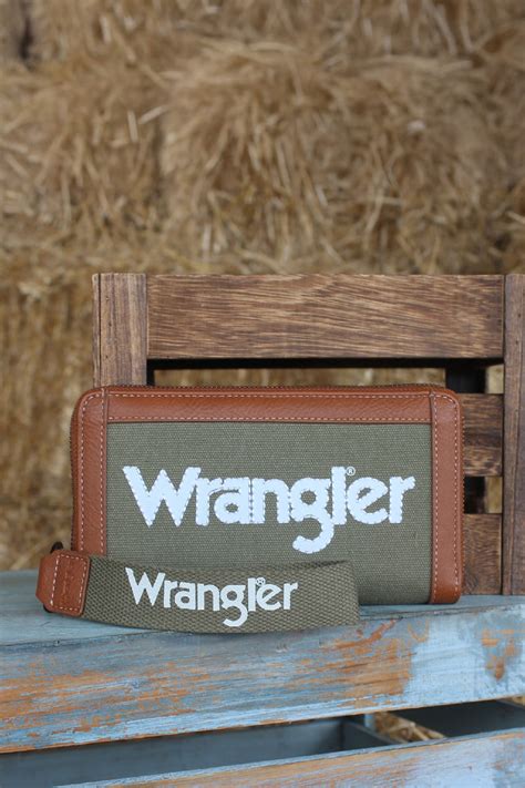 Wrangler Canvas Iconic Logo Wallet Sprengers Rural Traders