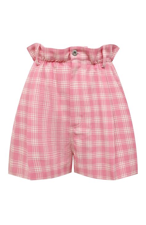 Женские розовые хлопковые шорты Miu Miu купить в интернет магазине ЦУМ арт Mp1536 6j1 F0uj2