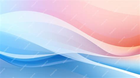 Premium Photo Soothing Gradient Waves In Blue And Pink Hues Background