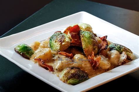 Potato Gnocchi In A Bacon Cream Sauce Recipe Cream Sauce Bacon Sauce Gnocchi