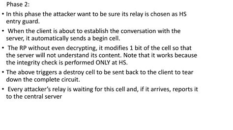 De Anonymization In Tor Pptx Information And Network Security