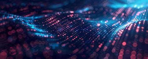 Premium Photo Information Technology And Blue Digital Binary Data