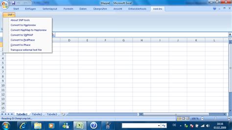 Install SNP Tools In Windows Vista Excel