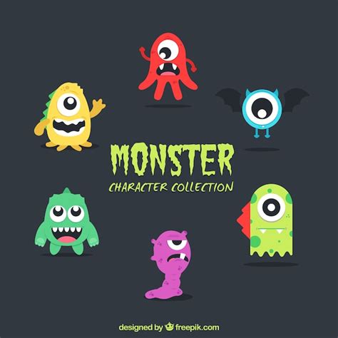 몬스터 컬렉션 프리미엄 벡터