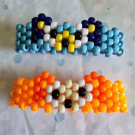 Bluey And Bingo Kandi Cuffs Etsy Canada In Kandi Cuff Patterns Kandi Cuff Diy Kandi