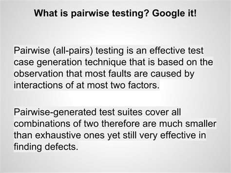 Introduction To Pairwise Testing Pdf