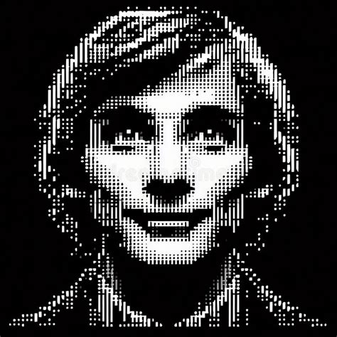 Ascii Art Converting Close Up Images Into Ascii Characters For Stock Illustration Illustration