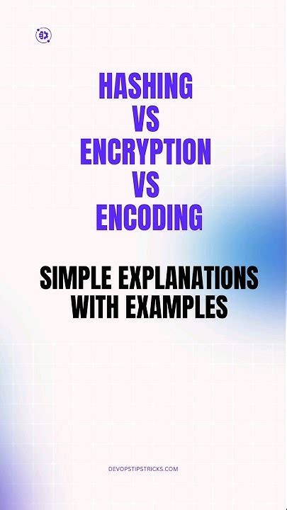 Hashing Vs Encryption Vs Encoding Simple Explanations With Examples