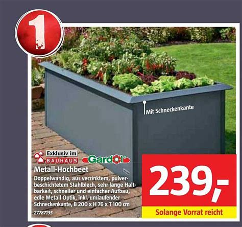 Gardol Metall Hochbeet Angebot Bei Bauhaus 1prospektede