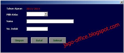 Membuat Aplikasi Pembayaran SPP Model Excel 2007 Blog Rumus Excel