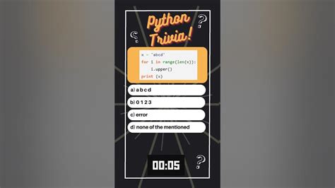 Python Trivia Loops 26 Coding Python Techcommunity Shorts Trending
