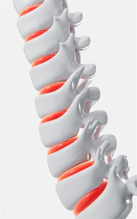 Premium Photo Human Spine Model Specification For Human Vertebrae Model 3d Rendering