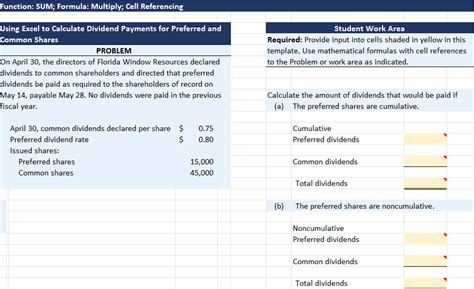 Solved Function Sum Formula Multiply Cell Referencing