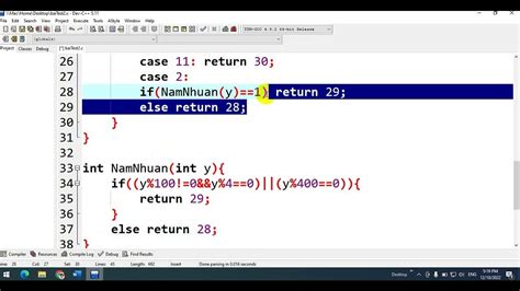 Lập Trình C Nhập Vào Ngày Tháng Của Năm Hiện Tại Kiểm Tra Tính Hợp Lệ Và Cho Biết Ngày Hôm