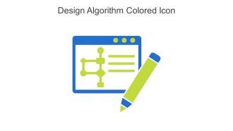 Design Algorithm Colored Icon In Powerpoint Pptx Png And Editable Eps Format PPT Presentation