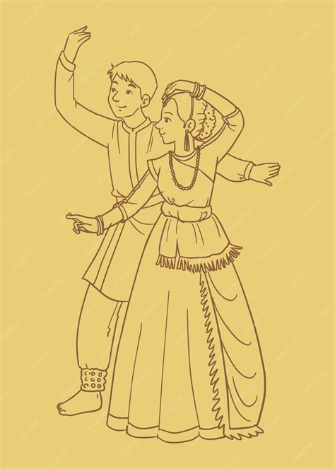 Kathak Dance Drawing