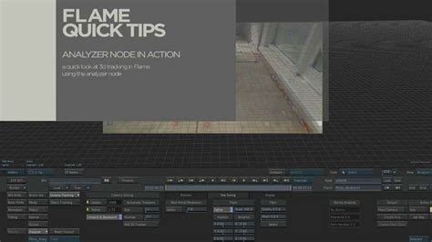Analyzer Node In Action A Quick Look At 3d Tracking In Flame Using The Analyzer Node