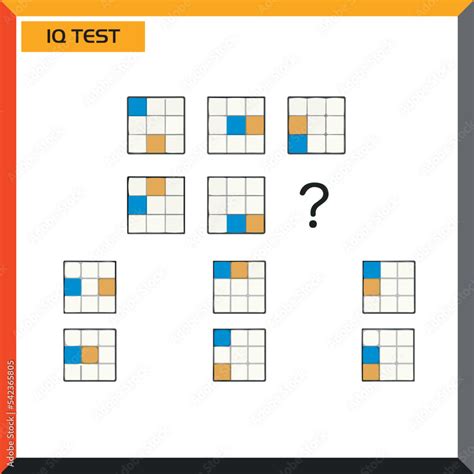 Iq Test Choose Correct Answer Set Of Logical Tasks Composed Of