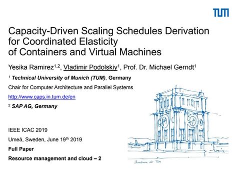 Capacity Driven Scaling Schedules Derivation Or Coordinated Elasticity