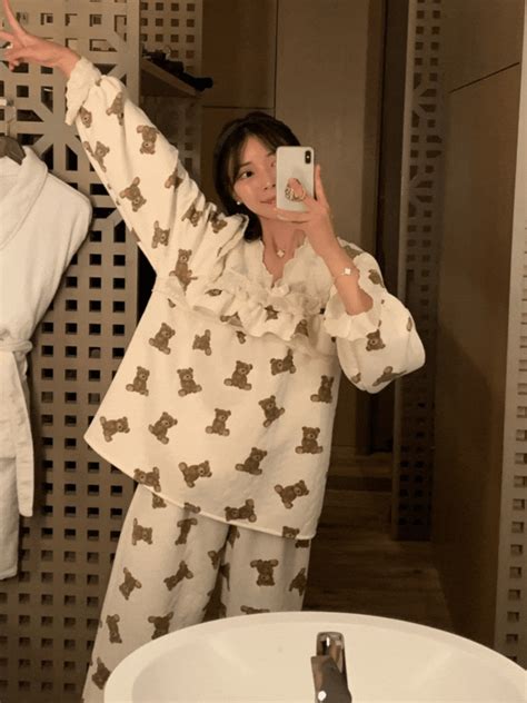 여자만 아는 티안나는 프릴 곰돌이 잠옷 에이블리