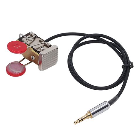 Cw Morse Code Key Automatic Brass Resin Mini Portable Morse Telegraph Key For Industry Geiger
