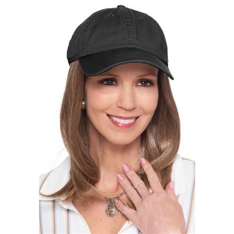 Juliette Baseball Cap With Hair By Cardani Heat Friendly Long Hair Hat