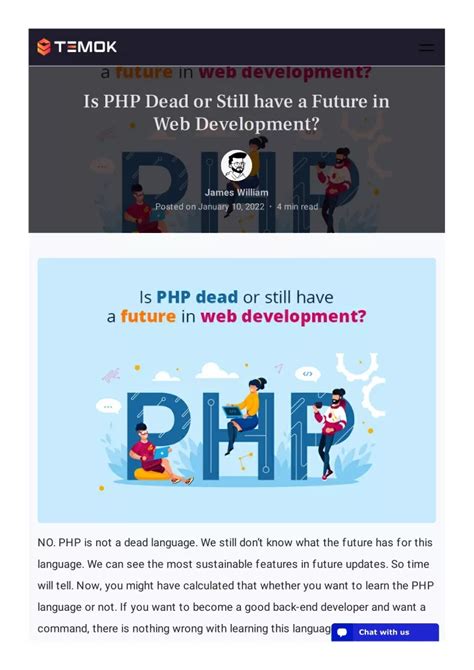 Ppt Is Php Dead Or Still Have A Future In Web Development Powerpoint Presentation Id11082958