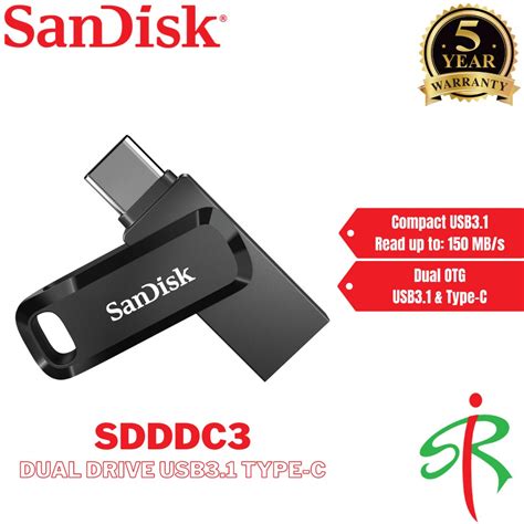 Sandisk Ultra Go Type C USB3 1 OTG Dual Drive 32GB 64GB 128GB 256GB 512GB SDDDC3 Shopee Malaysia
