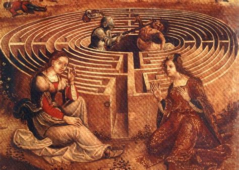 The Labyrinth Of The Minotaur Maze Theseus Labyrinth Medieval