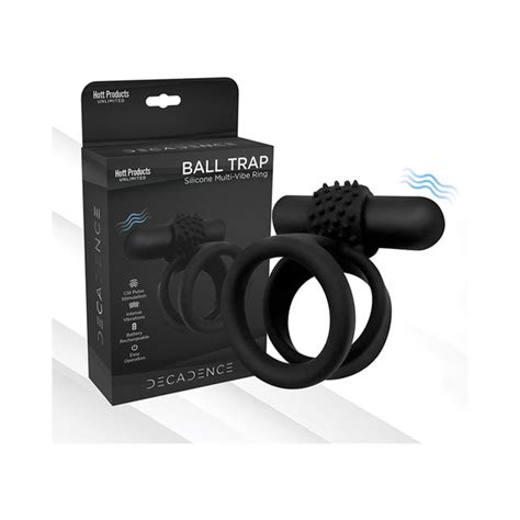 Decadence Ball Trap Dual Strap Cockandball Ring With Power Bullet Shop