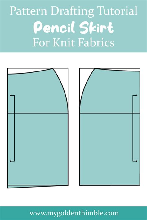 Pencil Skirt Sewing Pattern And Tutorial Step By Step Guide