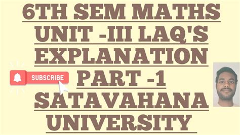 6th Sem Maths Unit 3 Cylinders Laqs Explanation Part 1 Satavahana University Youtube