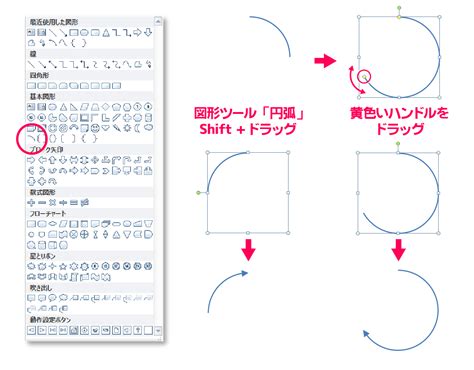 文字 円形 配置 パワーポイント moji infotiket