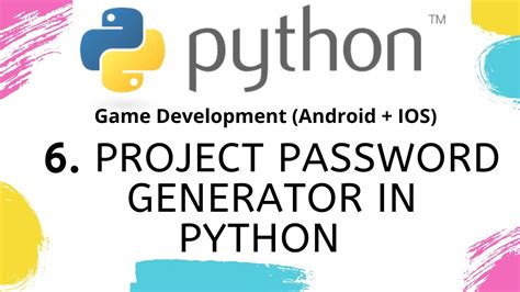 project password generator in python youtube
