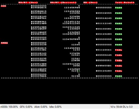 rsp test cpu and fails a few tests · issue 1977 · project64 project64