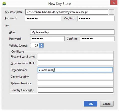 5 Generate Release Keystore Android Generatekey