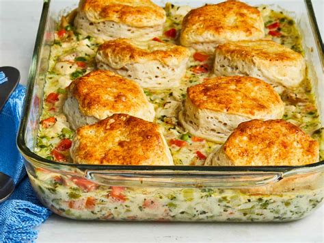 Moms Fabulous Chicken Pot Pie With Biscuit Crust Recipe