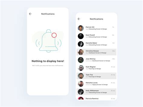 Notifications UI By Nikhil Varghese On Dribbble