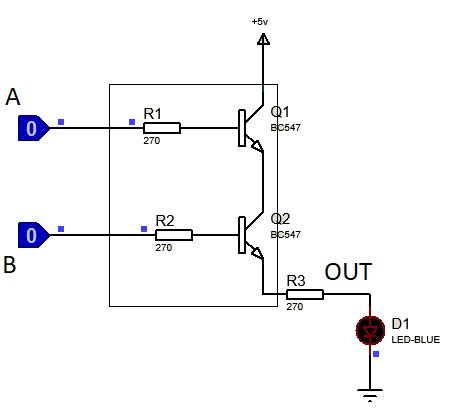 Logic Gates And Its Implementation Using Transistors Electronics Fun