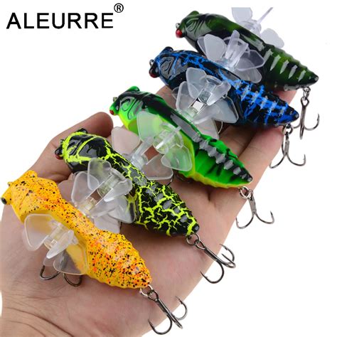 Topwater 미끼 75cm 155g 하드 매미 Wobblers 날개 회전 낚시 미끼 상어 후크베이스 크랭크베이트 파이크 페치용낚시미끼들 Aliexpress