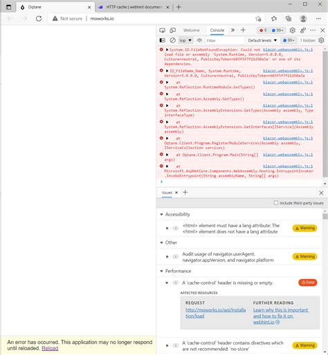 Error Running Oqtane With Blog Module · Issue 1672 · Oqtaneoqtane