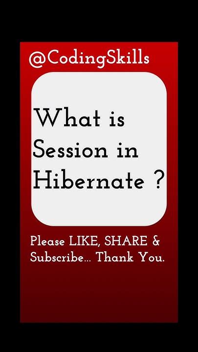 What Is Session In Hibernate Coding Skills Hibernate Javacoding