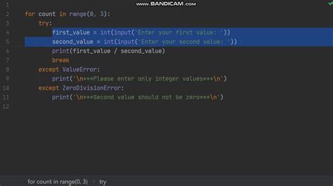 python basics part 61 handling errors in looping statements youtube