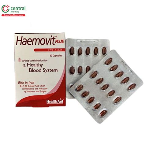 Thuốc Haemovit Plus Bổ Sung Sắt Ngăn Người Thiếu Máu