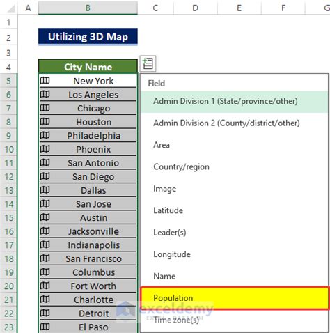How To Plot Cities On A Map In Excel Methods ExcelDemy