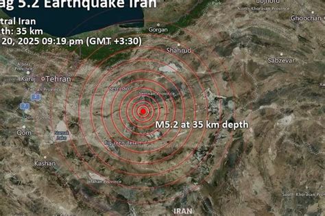 Iran Earthquake Map Sparks Nuclear Fears As Buildings Shake Near Tehran